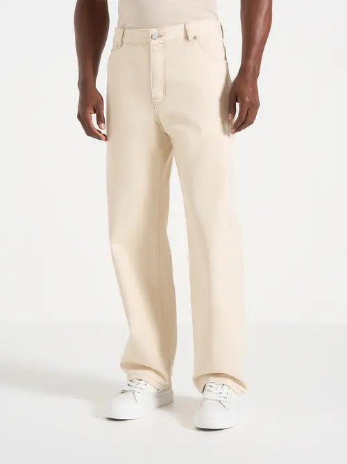 Manière De Voir Maniere De Voir Relaxed Fit Jeans With Contrast Stitching