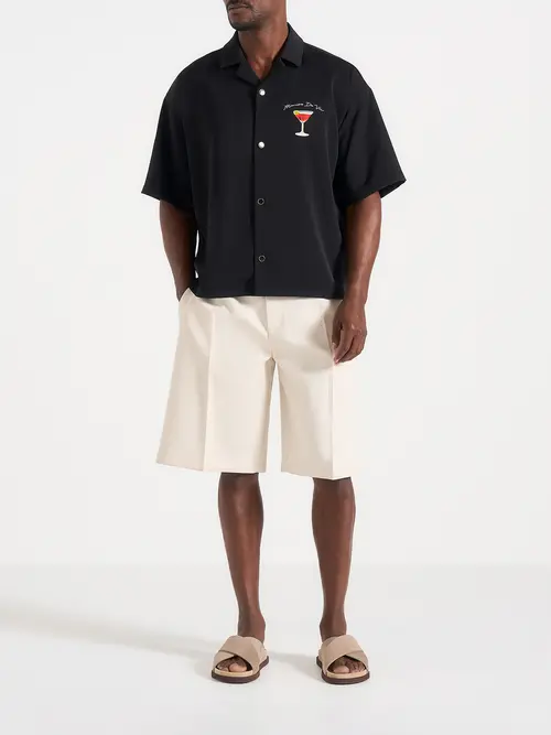 Manière De Voir St. Barts Relaxed Fit Shirt - Black