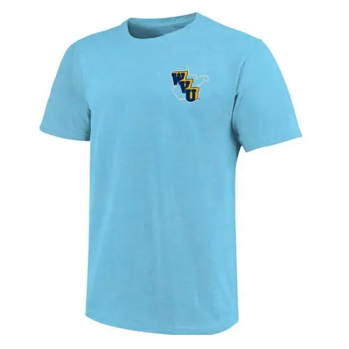 IMAGE ONE West Virginia Mountaineers Throwback Retro Badge Script T-shirt