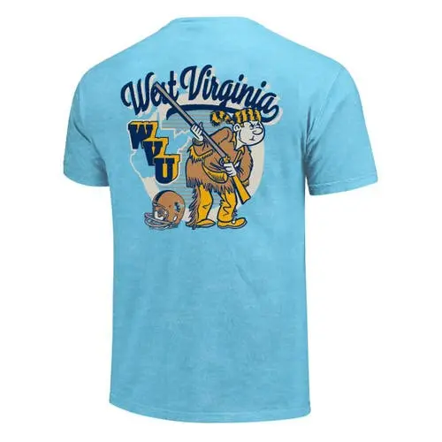 IMAGE ONE West Virginia Mountaineers Throwback Retro Badge Script T-shirt