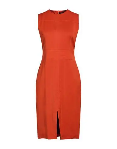 MOORER Midi Dress Rust Size Cashmere - Red