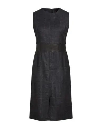 MOORER Midi Dress Size Wool, Polyester, Cotton, Polyamide, Cashmere - Black