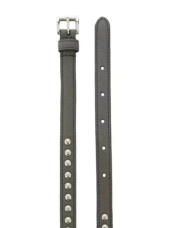 Prada Stud Detail Belt