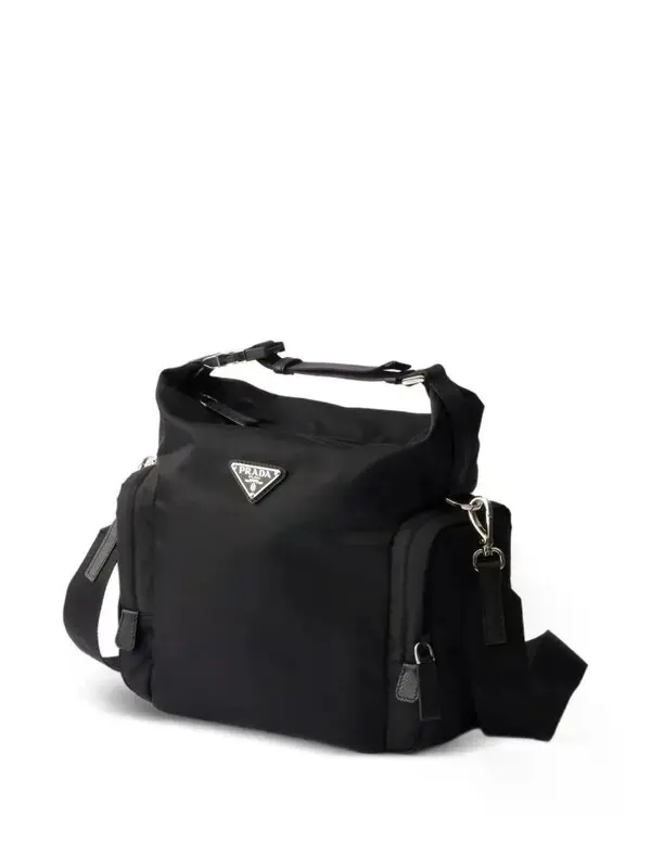 Prada Re-nylon And Saffiano Leather Shoulder Bag