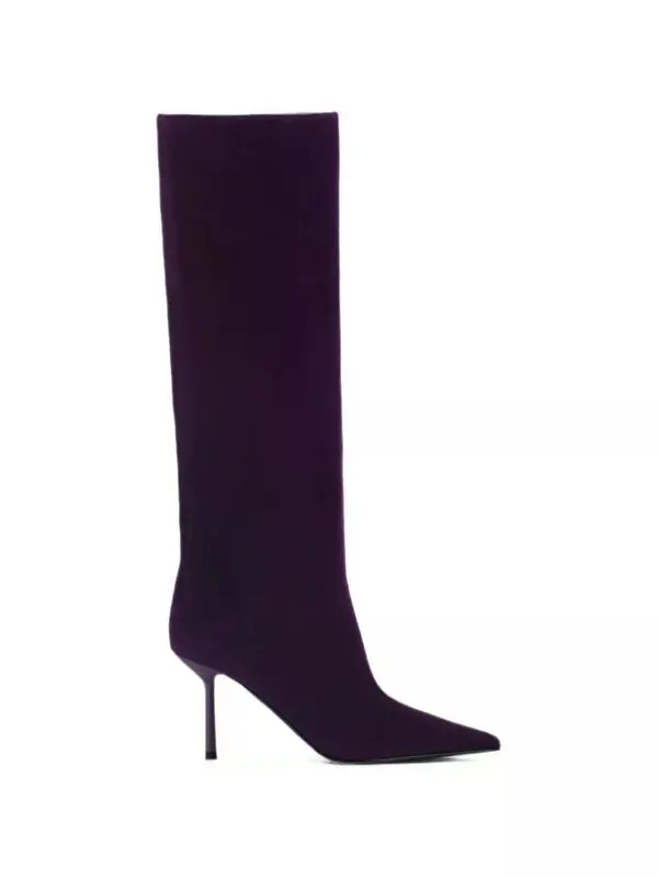 LE SILLA Bella Pointed-toe Stiletto Boots - Purple