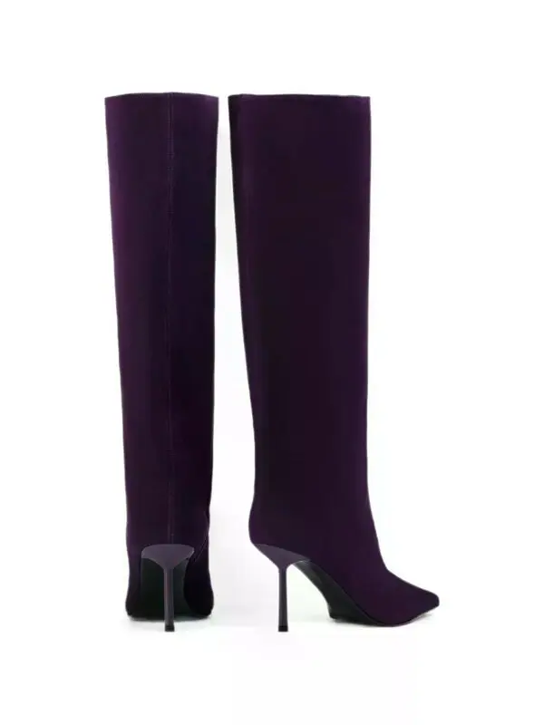 LE SILLA Bella Pointed-toe Stiletto Boots - Purple