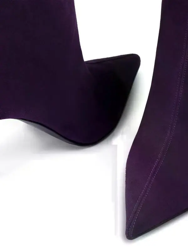 LE SILLA Bella Pointed-toe Stiletto Boots - Purple