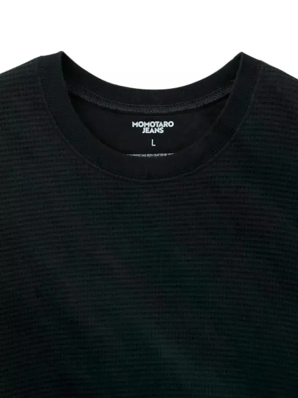 MOMOTARO Waffle-knit Long-sleeve T-shirt