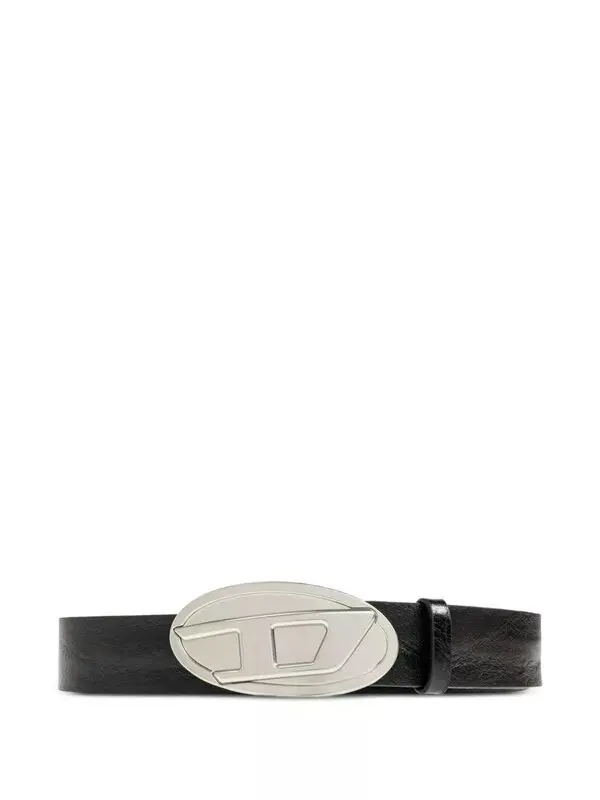 DIESEL® B-1dr 2.0 Leather Belt - Black
