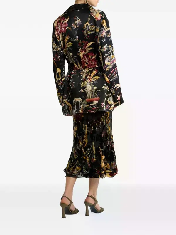 Etro Envers Satin Jacket With Belt