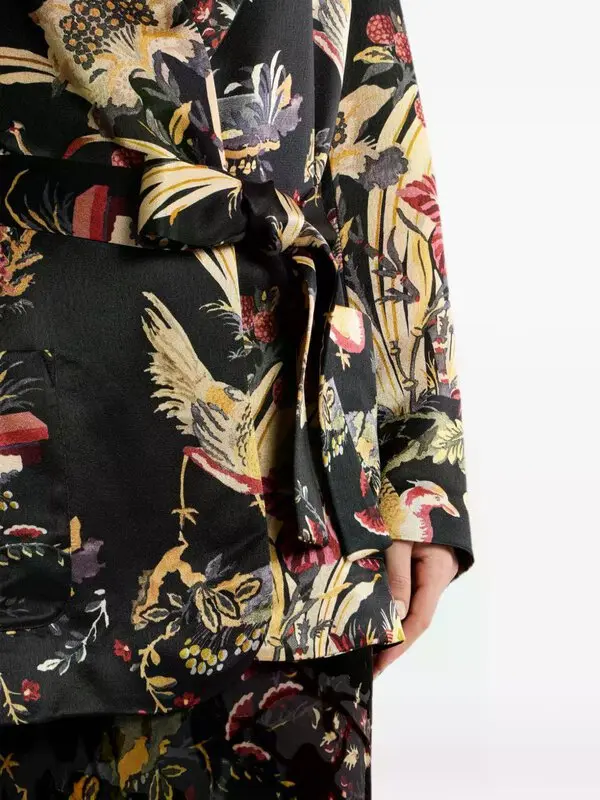 Etro Envers Satin Jacket With Belt