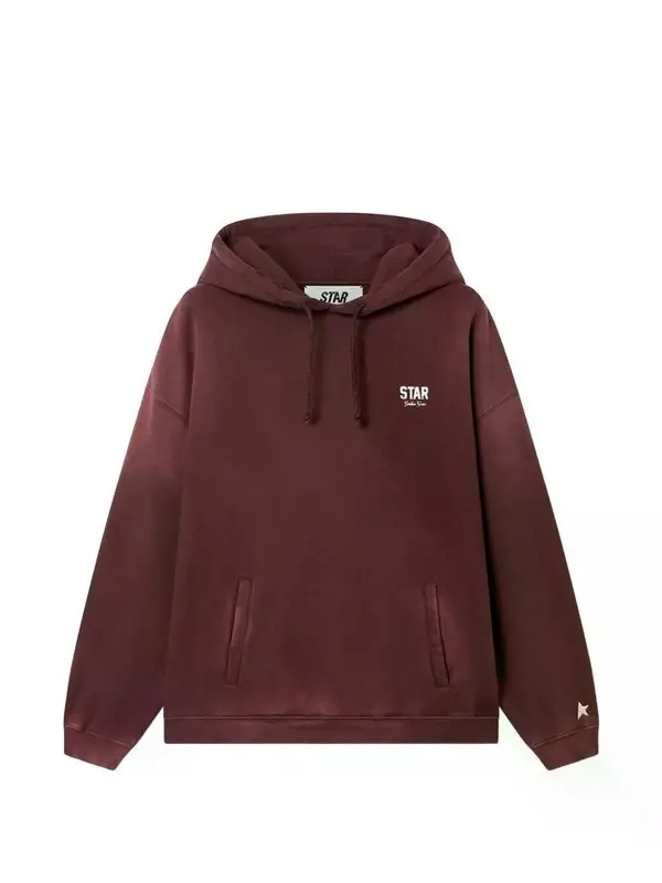 GOLDEN GOOSE Logo-print Oversized Hoodie - Red