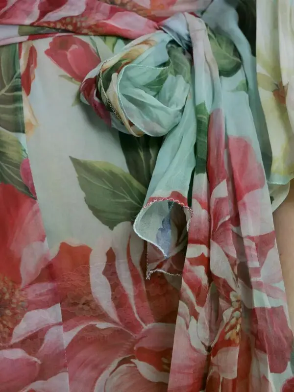 Dolce & Gabbana Floral-print Tiered Maxi Dress