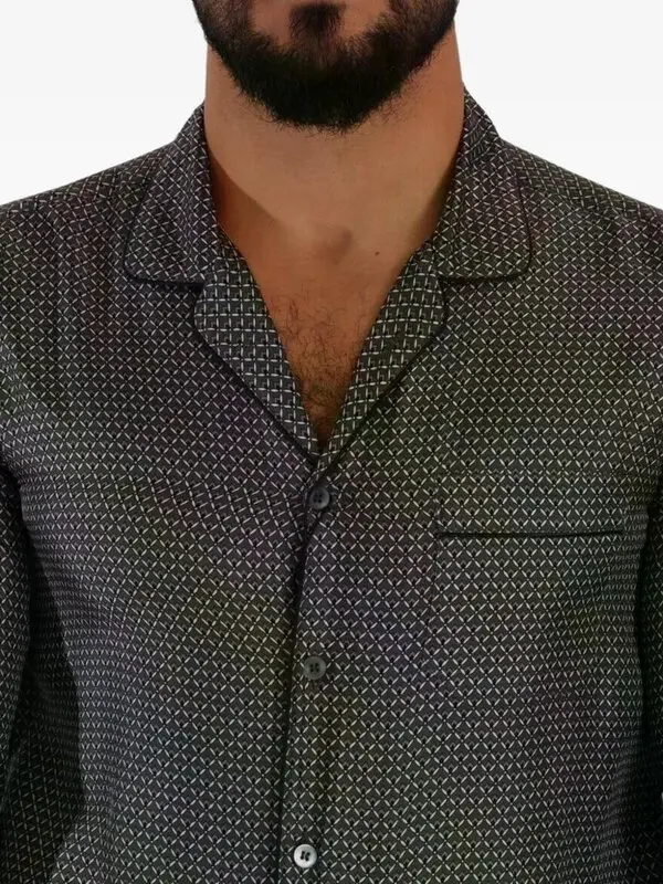 Dolce & Gabbana Geometric-pattern Silk Pajamas