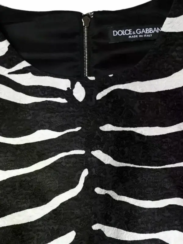 Dolce & Gabbana Zebra-print A-line Mini Dress