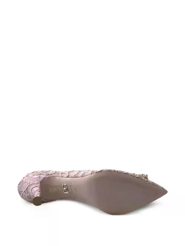 Dolce & Gabbana Crystal-embellished Lace Pumps