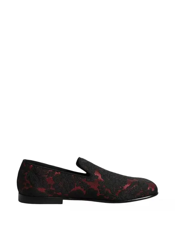 Dolce & Gabbana Jacquard Lace-up Loafers