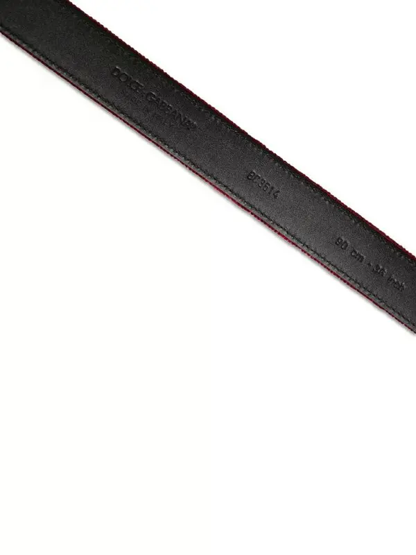 Dolce & Gabbana Velvet Buckle Belt