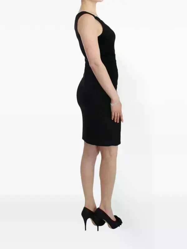 Rocco Barocco Logo-plaque V-neck Mini Dress