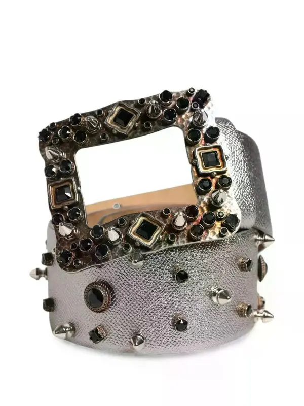 Dolce & Gabbana Crystal-embellished Studded Belt