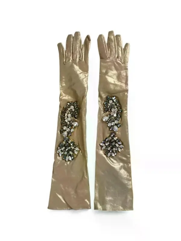 Dolce & Gabbana Crystal-embellished Gloves