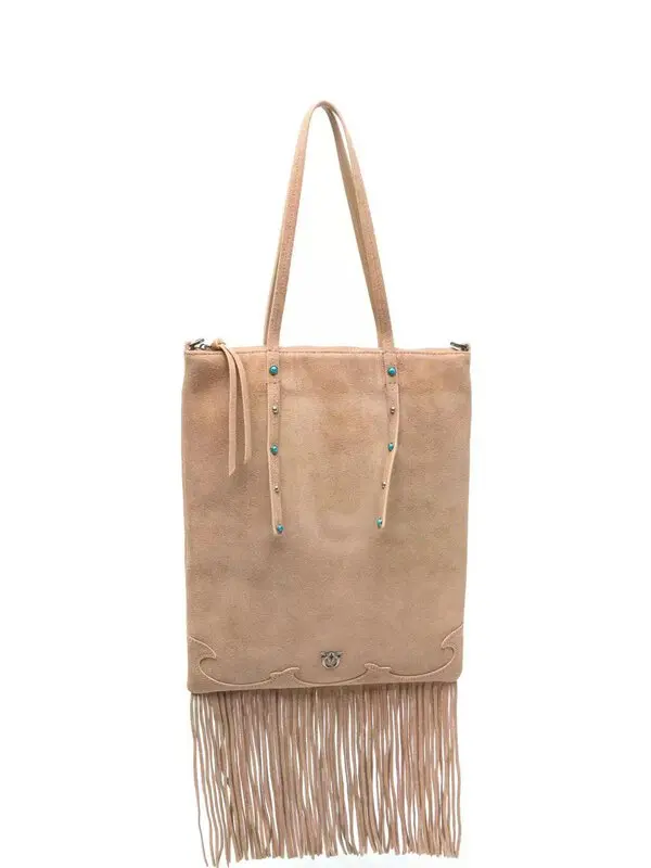 Pinko Mini Fringed Tote Bag
