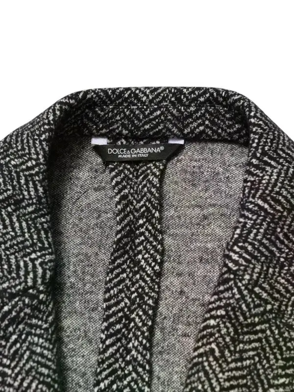 Dolce & Gabbana Herringbone Double-breasted Blazer