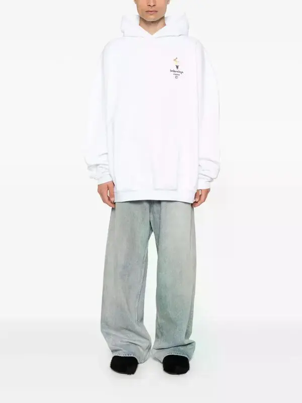 Balenciaga Embroidered-logo Hoodie