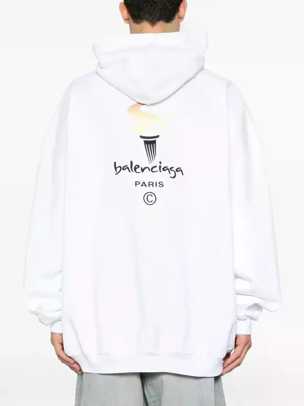 Balenciaga Embroidered-logo Hoodie