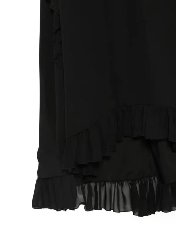 JIJIL Ruffled Cold-shoulder Mini Dress