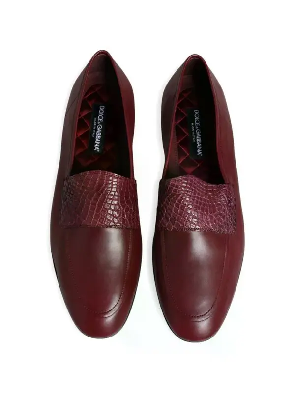 Dolce & Gabbana Reptile-embossed Loafers