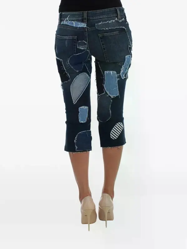 Dolce & Gabbana Patchwork Cropped Jeans
