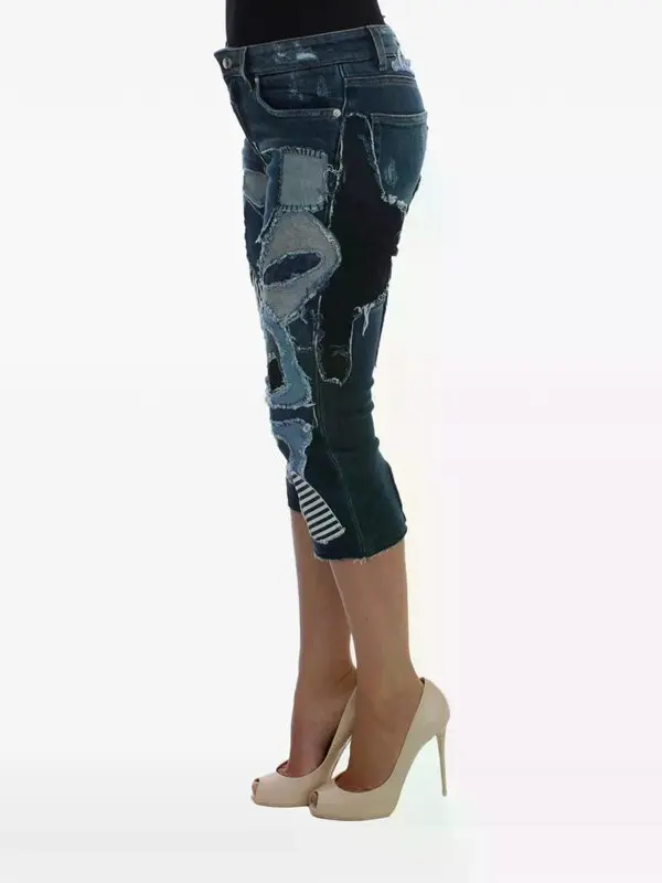 Dolce & Gabbana Patchwork Cropped Jeans