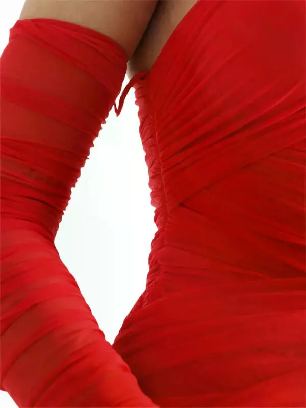 Dolce & Gabbana Ruched Cut-out Dress