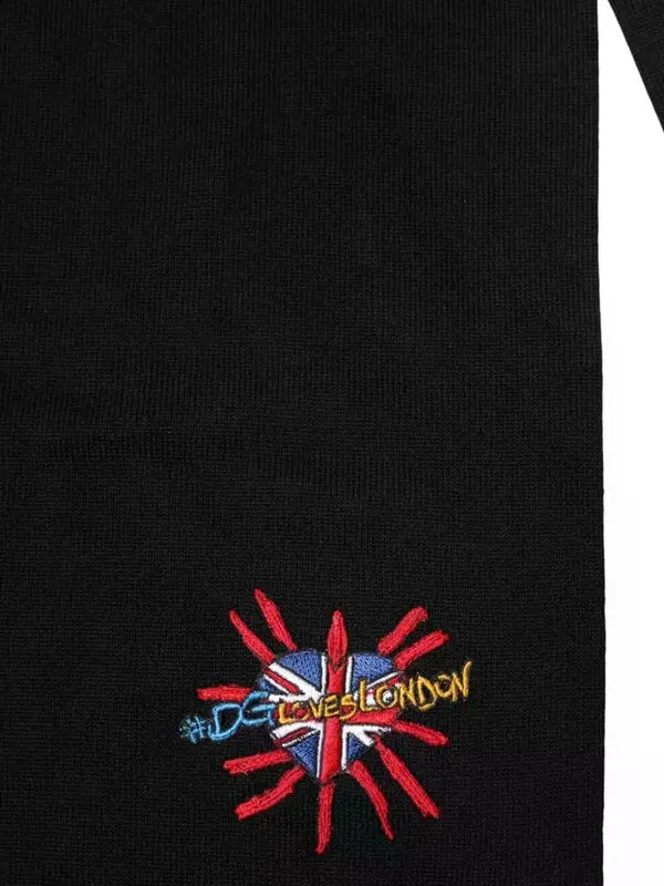 Dolce & Gabbana Dg Loves London Embroidered Scarf