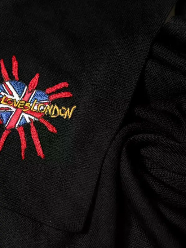 Dolce & Gabbana Dg Loves London Embroidered Scarf