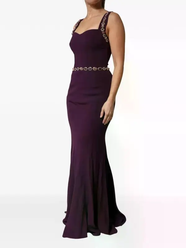 Dolce & Gabbana Embellished Mermaid Gown Maxi Dress