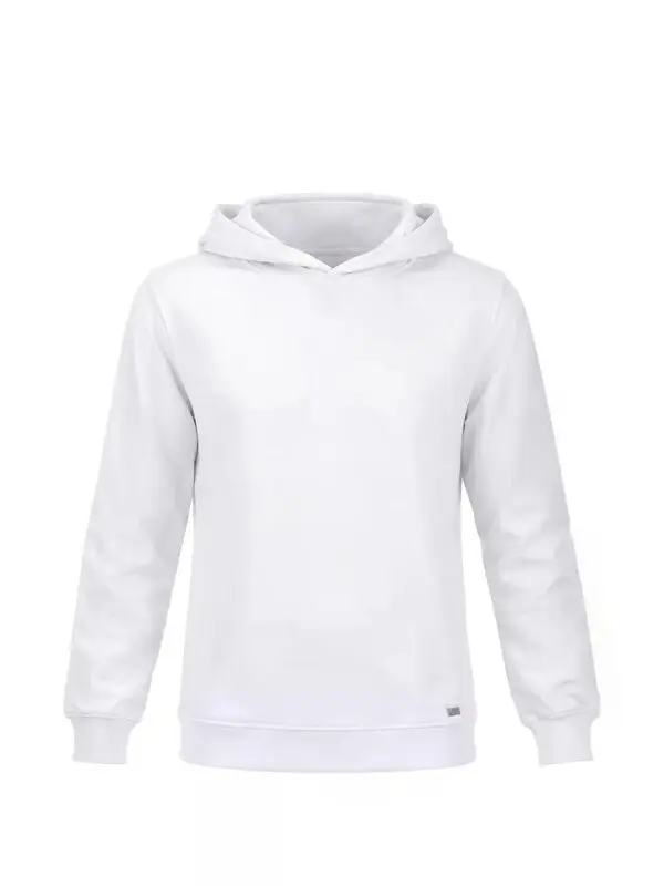 DANIELE ALESSANDRINI Logo-plaque Cotton Hoodie