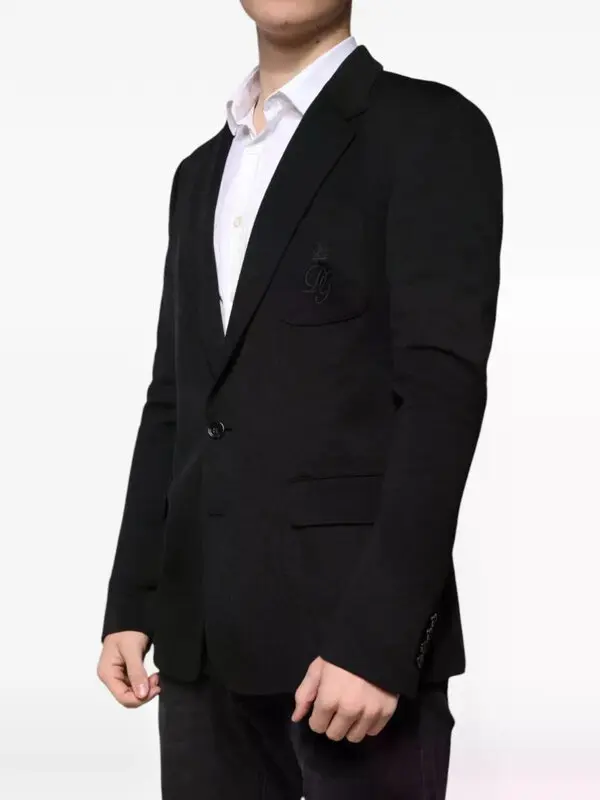 Dolce & Gabbana Embroidered Single-breasted Blazer
