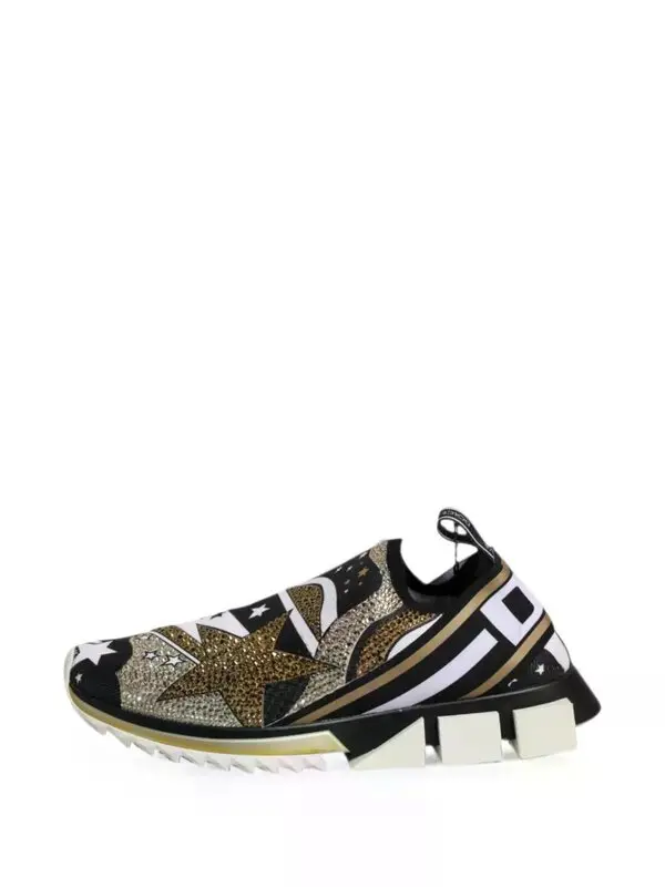 Dolce & Gabbana Sorrento Star-pattern Slip-on Sneakers