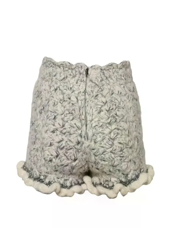 Dolce & Gabbana Crochet-knit High-waisted Shorts