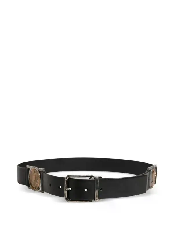 Dolce & Gabbana Coin-embellished Leather Belt