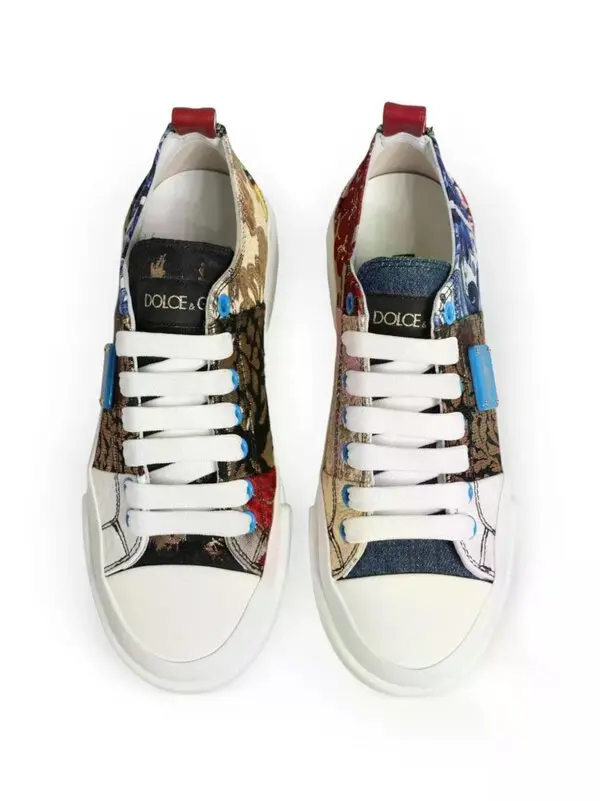 Dolce & Gabbana Patchwork Low-top Sneakers