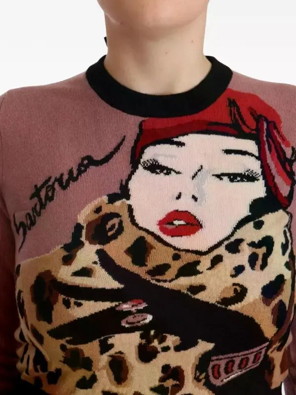 Dolce & Gabbana Sartoria-print Crew-neck Sweater