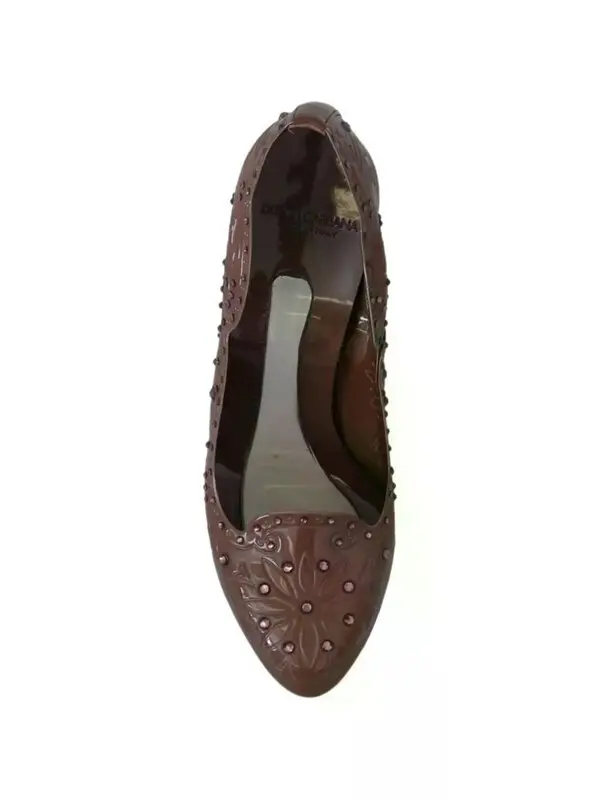 Dolce & Gabbana Floral Crystal-embellished Pumps
