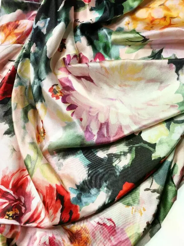 Dolce & Gabbana Floral Print Ruched Midi Dress