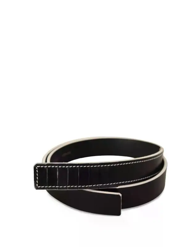 Costume National Contrast-stitch Leather Belt
