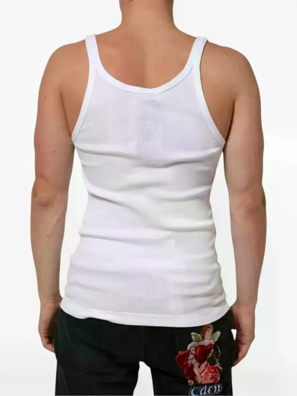 Dolce & Gabbana Ribbed Sleeveless T-shirt