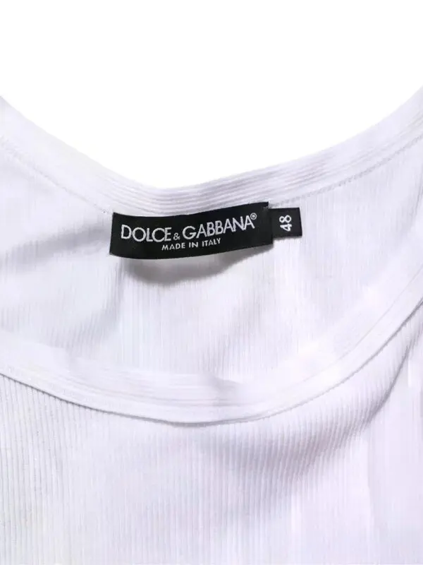 Dolce & Gabbana Ribbed Sleeveless T-shirt