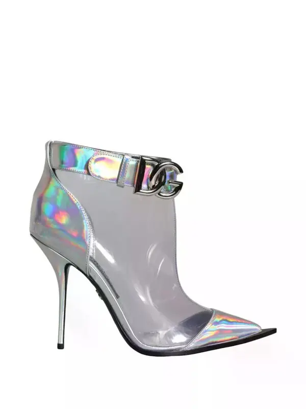 Dolce & Gabbana Holographic Pumps With Dg Buckle - Silver